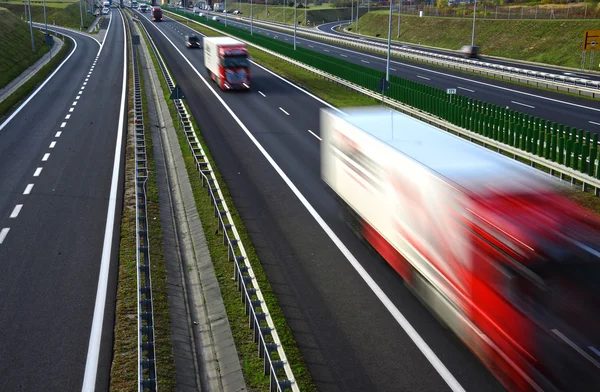 Four lane controlled-access highway in Poland - Stock Image - Everypixel