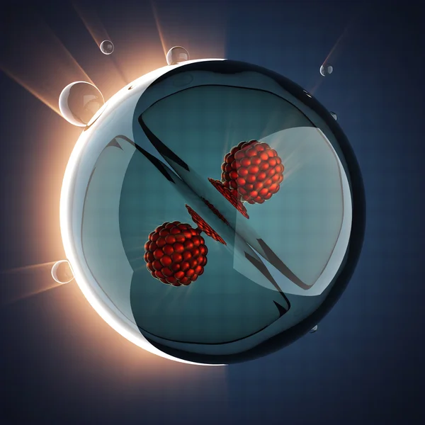 A micro cell division process — Stock Photo © videodoctor #52868959