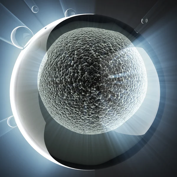 A micro cell division process — Stock Photo © videodoctor #52869021