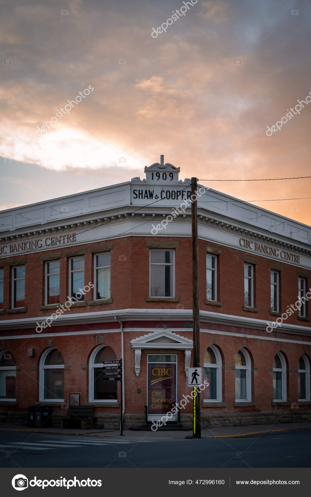 Nanton Alberta May 2021 Facade Historical Buildings Historic Town ...