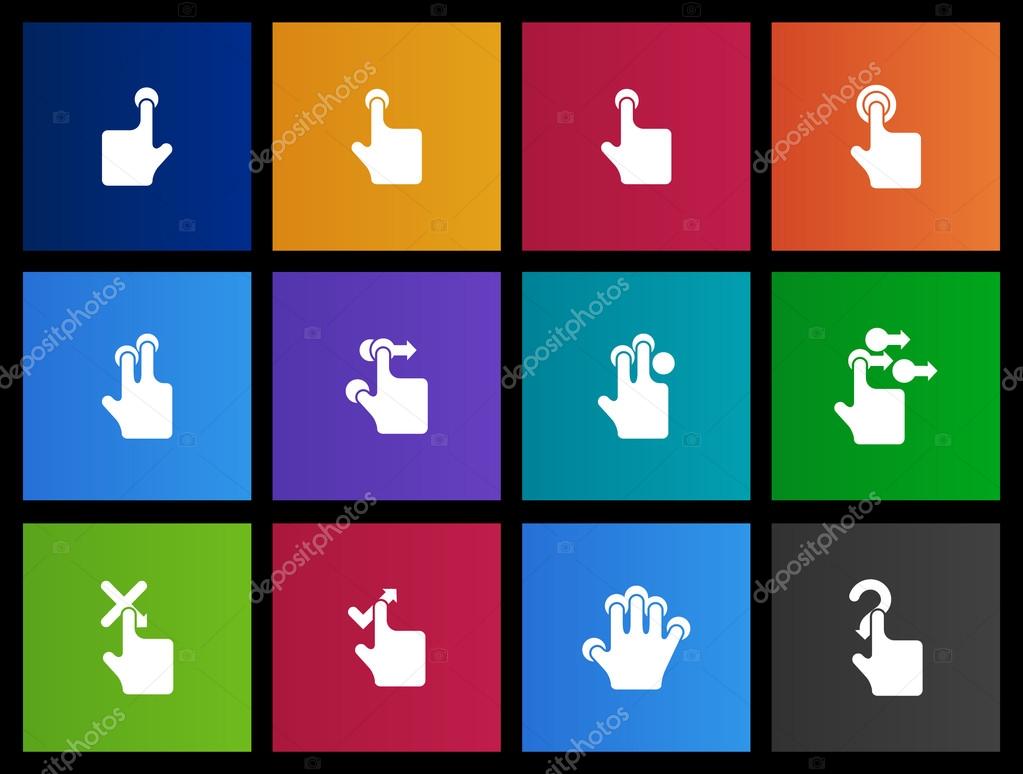 Icons set in Metro style Stock Vector Image by ©puruan #112719880