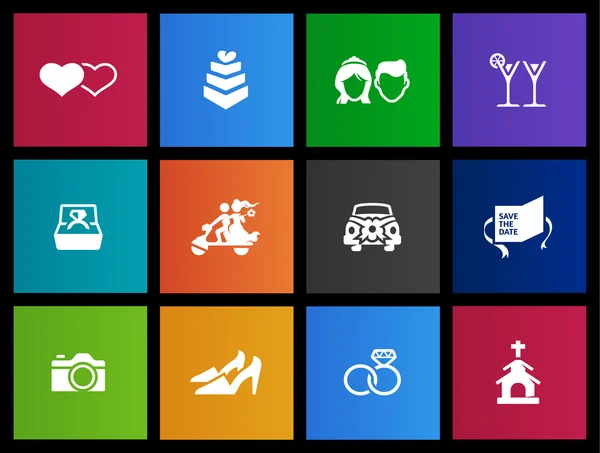 Icon: wedding icons png | Wedding icons in single color — Stock Vector ...