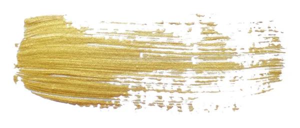 Realistic Gold Glitter Painting Brush Hand Drawing Vector Illustration ...