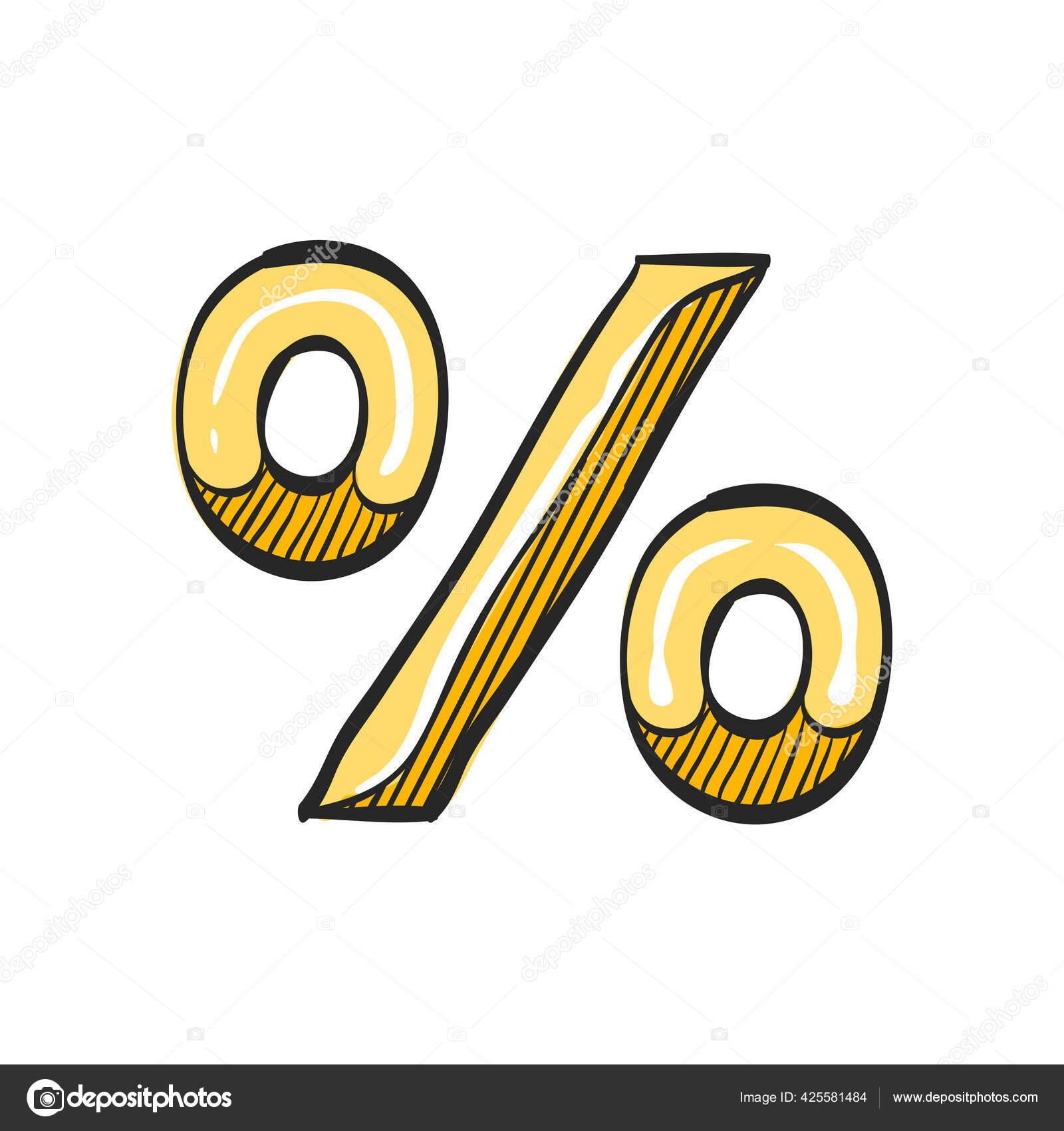 Percent Symbol Icon Color Drawing Math Mathematics Number Student Money ...