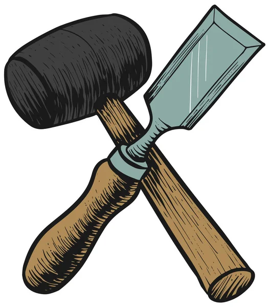 Wooden mallet Vector Art Stock Images | Depositphotos