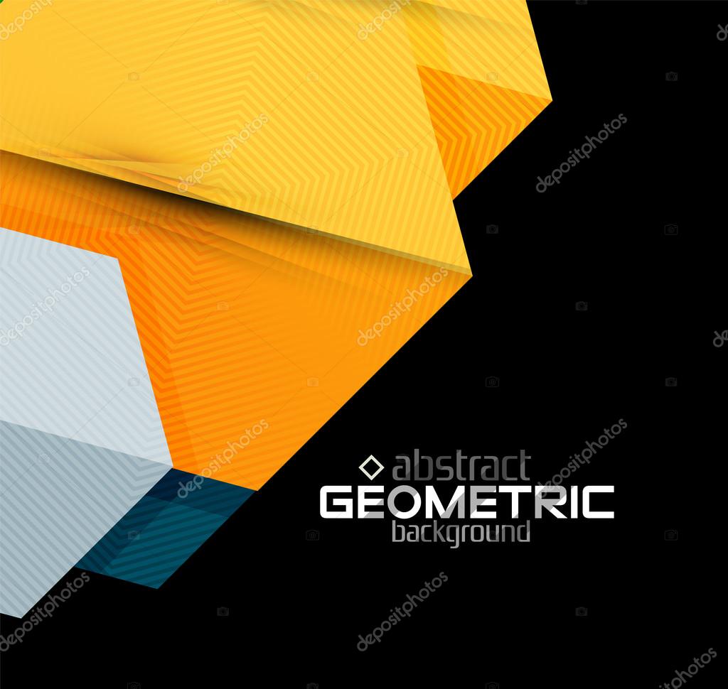 Vector color geometric shapes Stock Vector by ©akomov 100933808