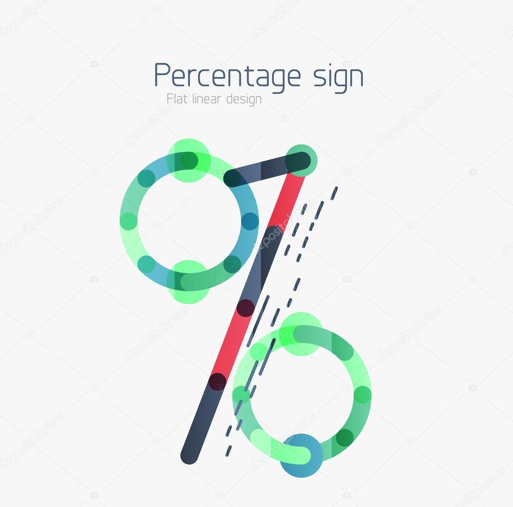 Percentage sign background Stock Vector Image by ©akomov #103218378