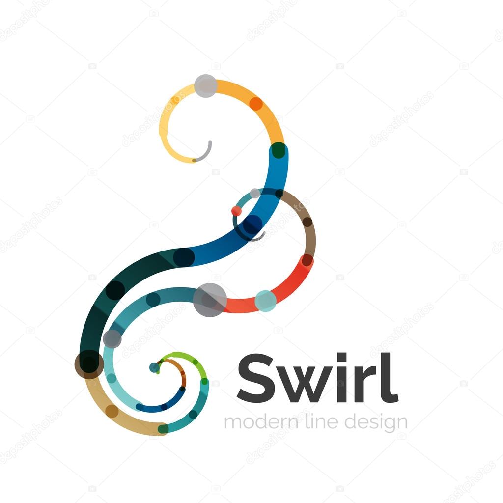Vector swirl circle logo Stock Vector Image by ©akomov #103924244
