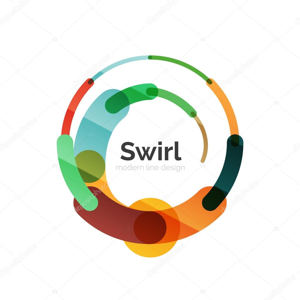 Vector remolino círculo logo Vector de stock por ©akomov 103925236