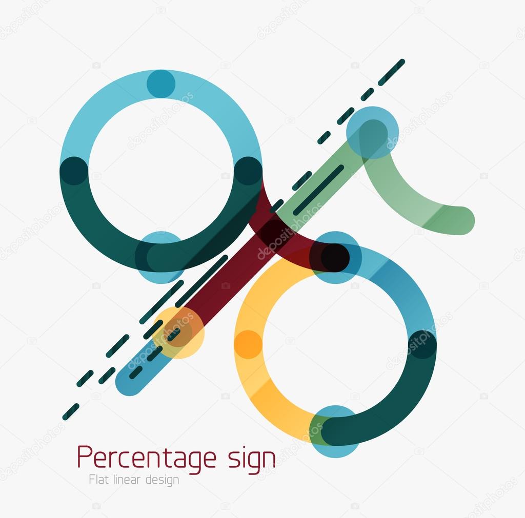 Percentage sign background Stock Illustration by ©akomov #105015160