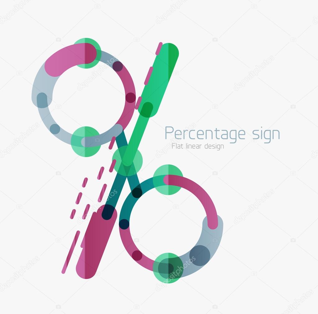 Percentage sign background Stock Vector Image by ©akomov #105015164