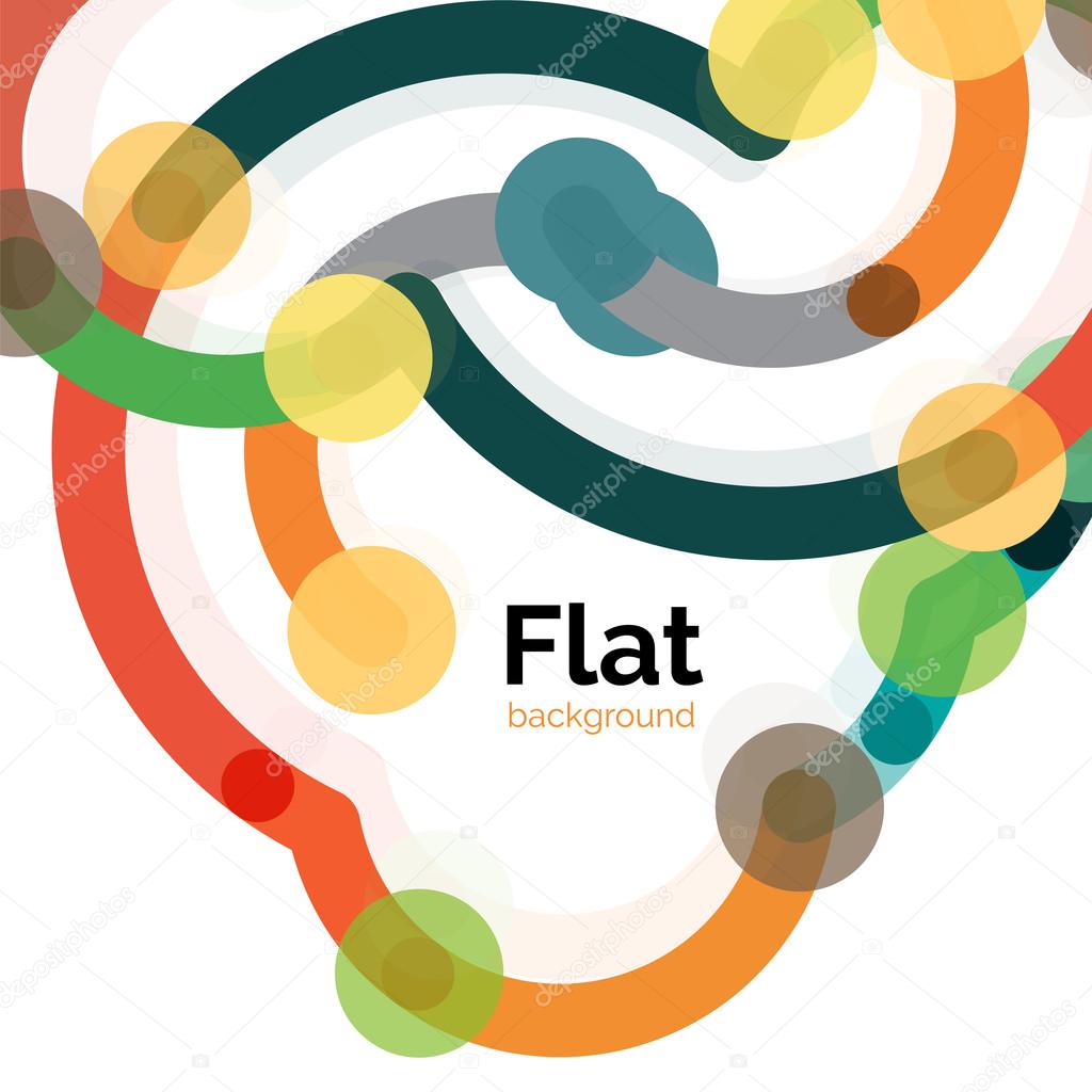 Colorful connected lines on white - abstract background Stock Vector by ...