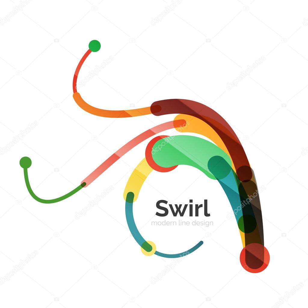 Vector swirl circle logo Stock Vector Image by ©akomov #105049186