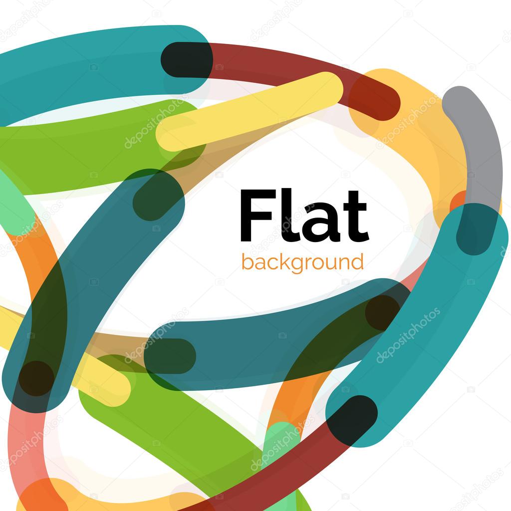 Colorful connected lines on white - abstract background Stock Vector by ...