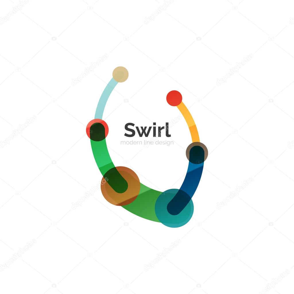 Vector remolino círculo logo Vector de stock por ©akomov 105050138