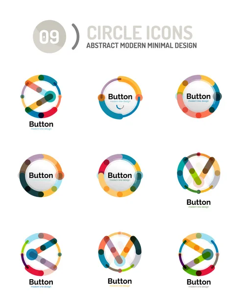 Collection of abstract circle logos — Stock Vector © akomov #105457278