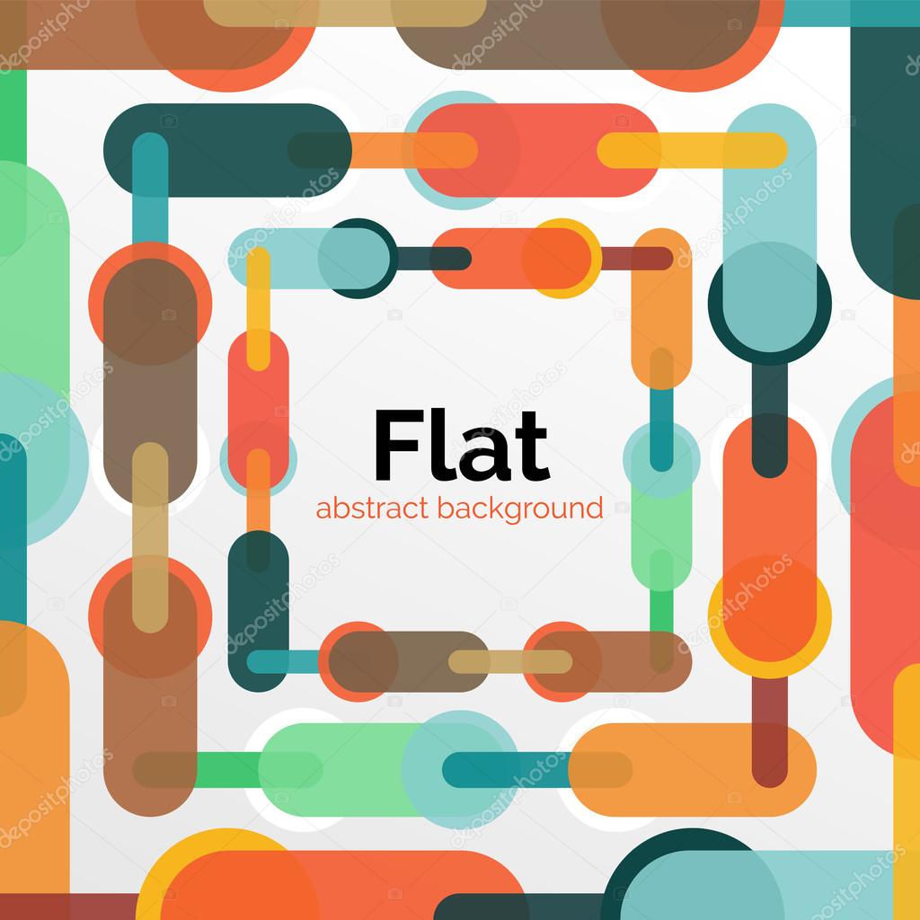 Colorful connected lines on white - abstract background Stock ...