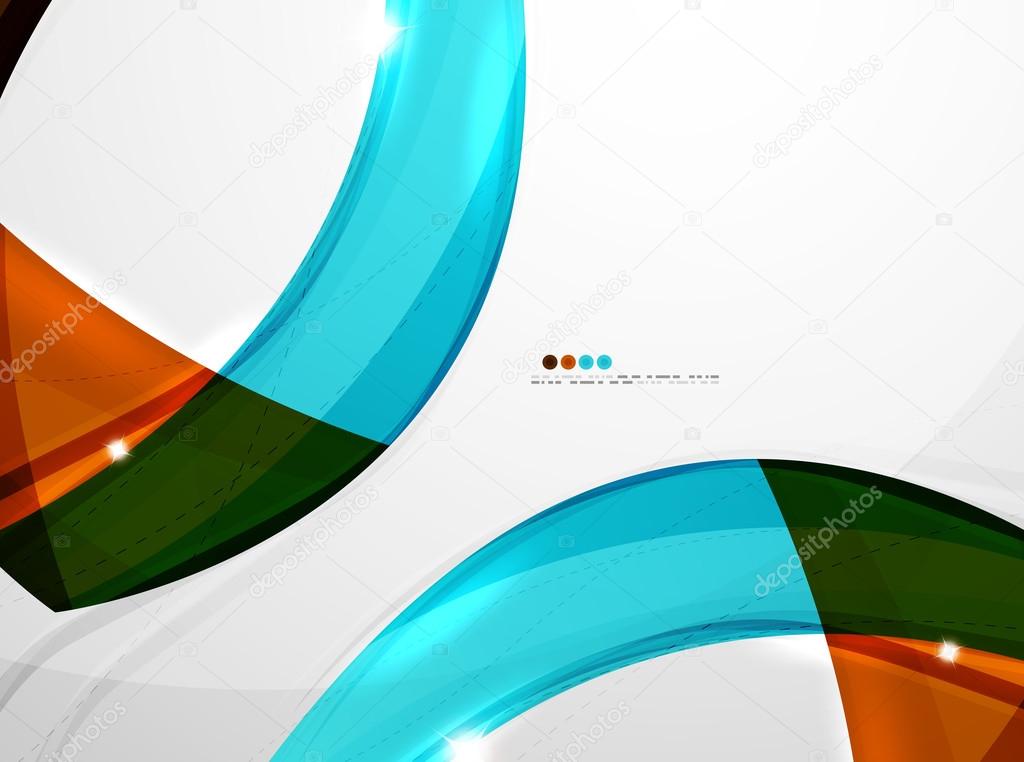 Smooth wave line abstract background Stock Vector by ©akomov 108814586