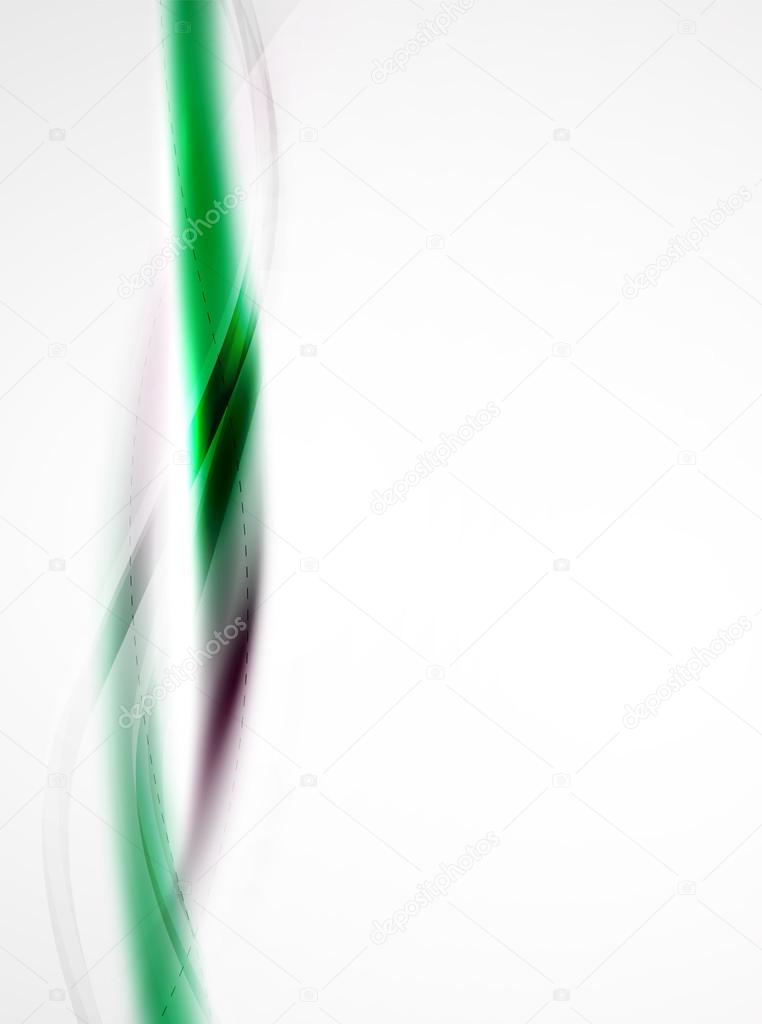 Futuristic green color in wave template Stock Vector by ©akomov 109028004