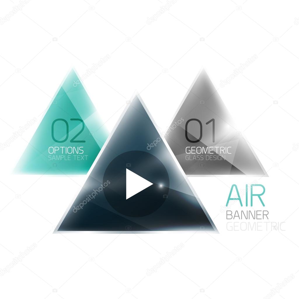 Glass color triangles infographics Stock Vector Image by ©akomov #111182768