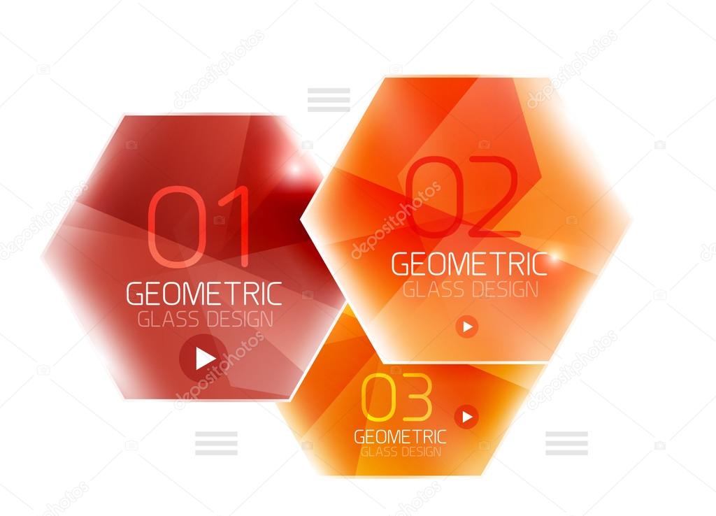 Hexagon abstract geometric background Stock Vector by ©akomov 111902072