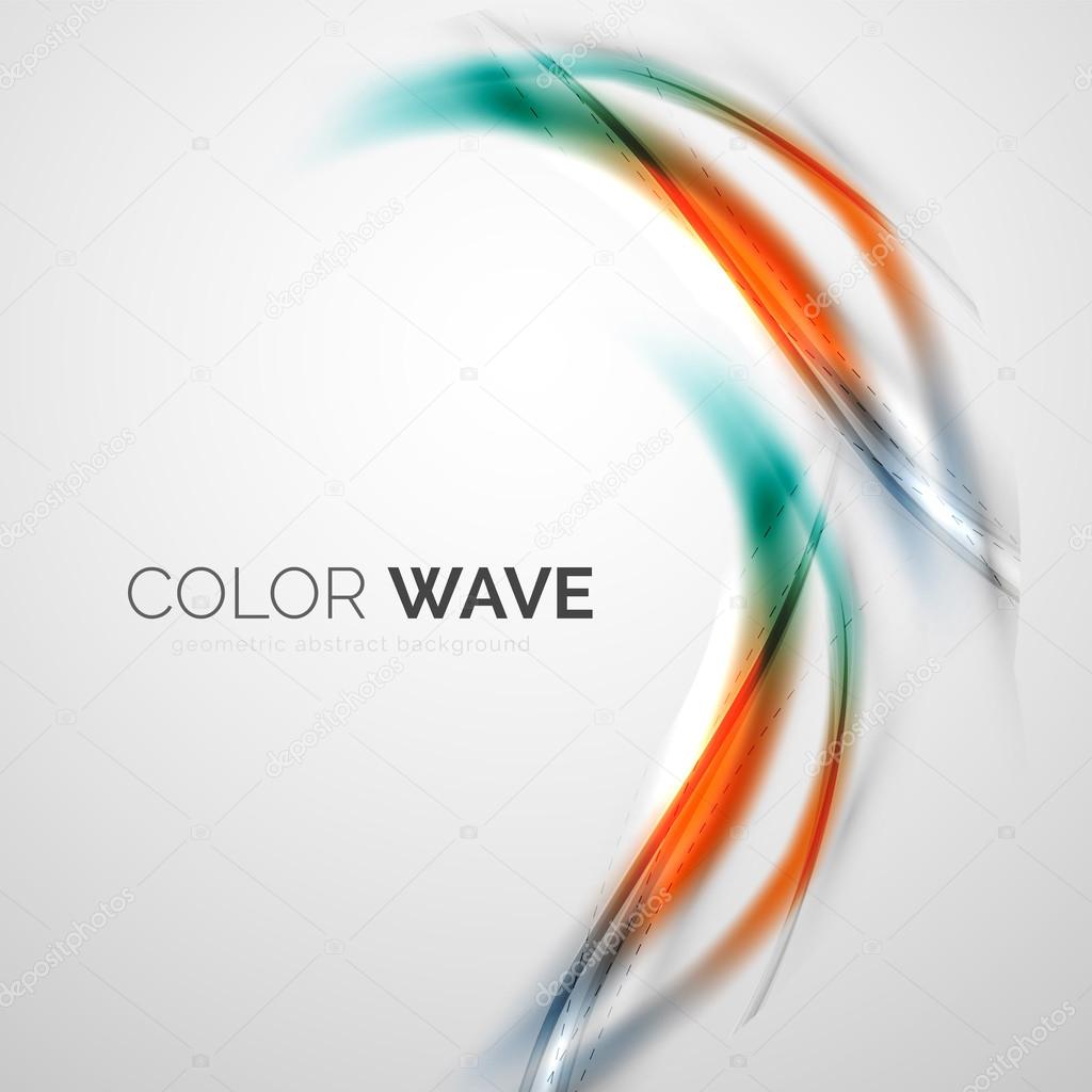 Color wave vector element Stock Vector Image by ©akomov #113912262