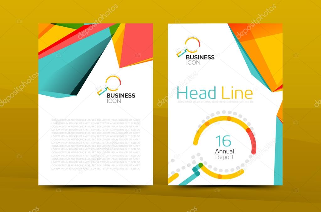 A4 front page business identity Stock Vector by ©akomov 114893150