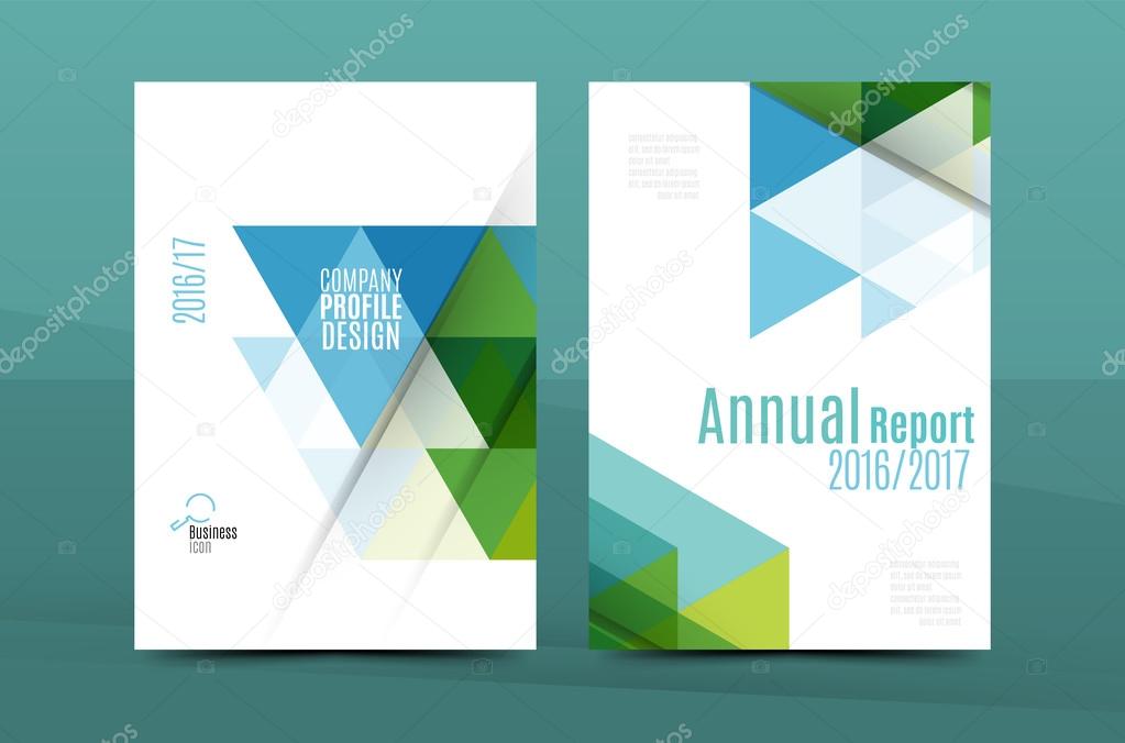 Annual Report A4 page cover Stock Vector Image by ©akomov #115353018