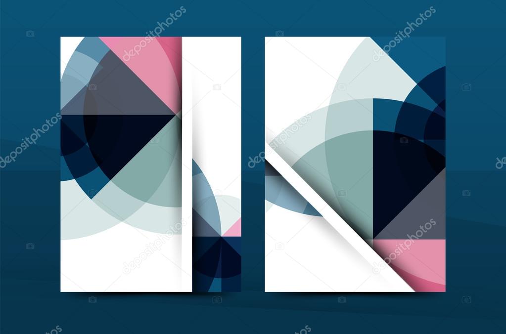 Geometric design A4 size cover print template Stock Vector by ©akomov ...
