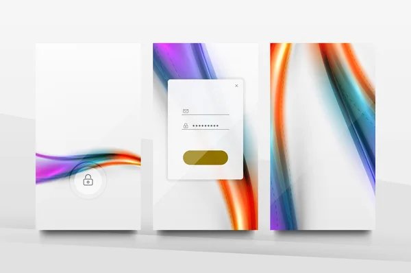 Mobile application interface background design Stock Vector Image by ...