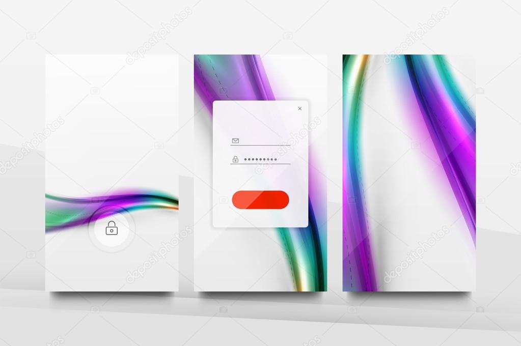 Mobile application interface background design Stock Vector by ©akomov ...