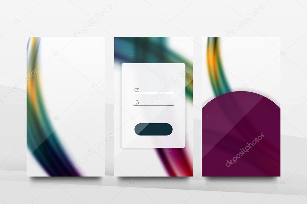 Mobile background ui Stock Vector by ©akomov 116040794