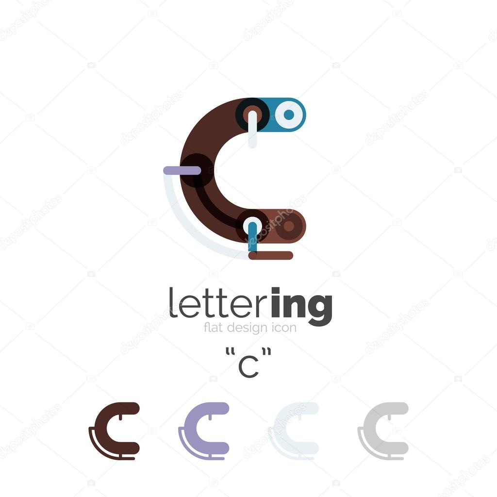 Letter logo line concept Stock Vector by ©akomov 116108442