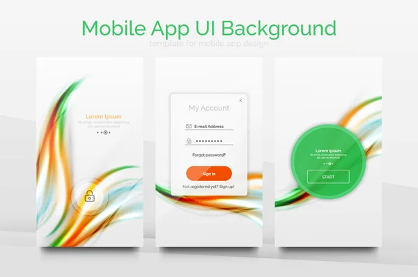Mobile background ui Stock Vector by ©akomov 116107962
