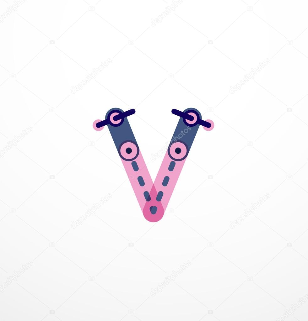 Line letter design Stock Vector Image by ©akomov #117054618