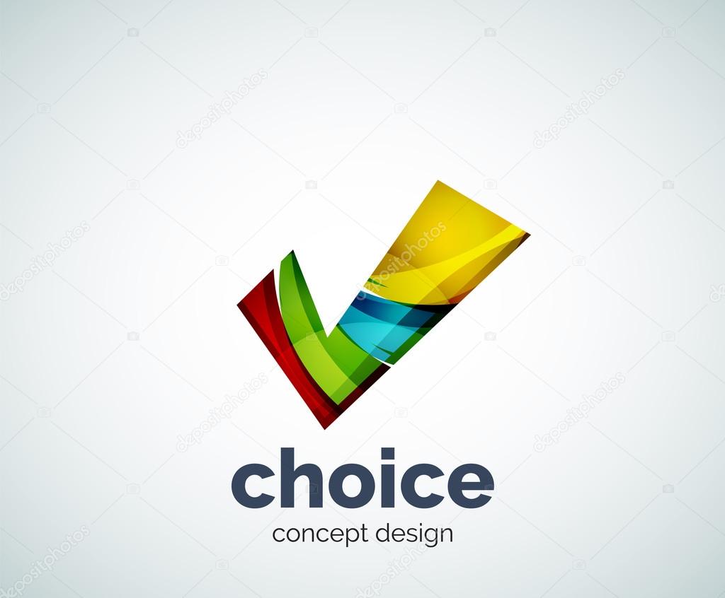 Tick logo template Stock Vector Image by ©akomov #119348178