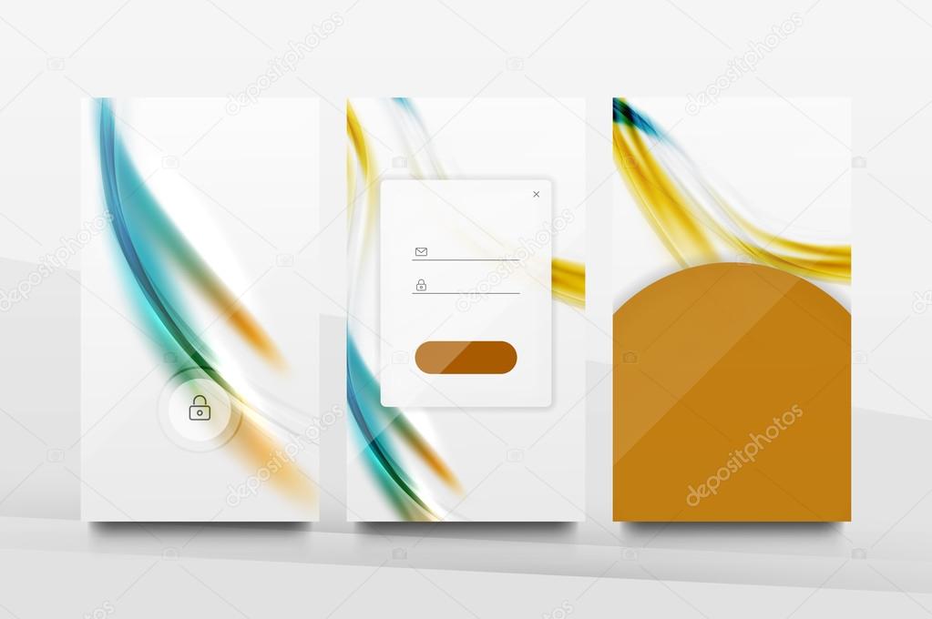 Mobile application interface background design Stock Vector by ©akomov ...