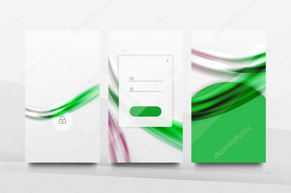 Mobile application interface background design Stock Vector by ©akomov ...