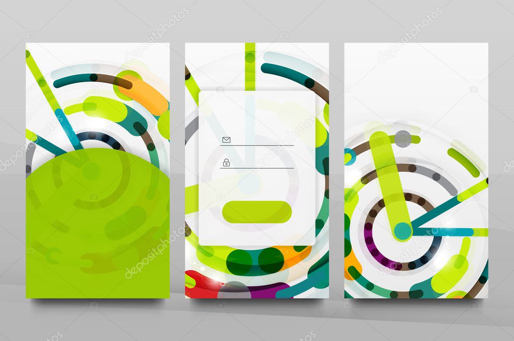 Mobile background ui Stock Vector by ©akomov 121467712