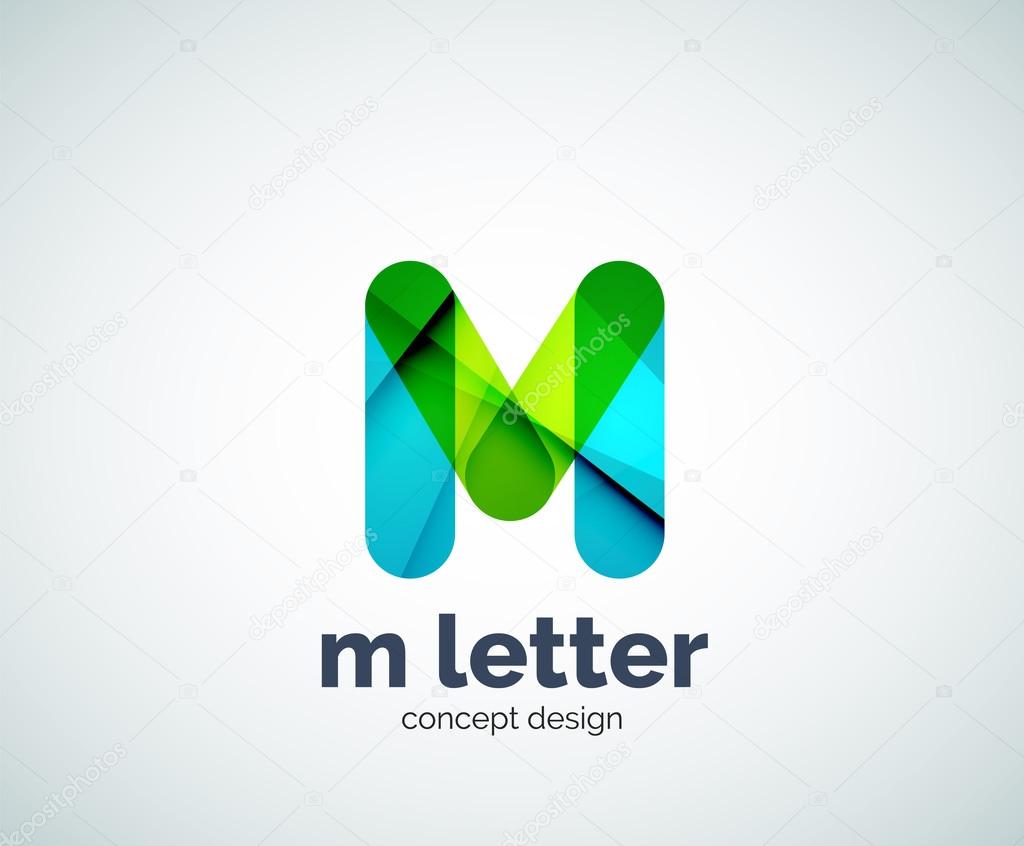 Letra M logo Vector de Stock de ©akomov 121778320