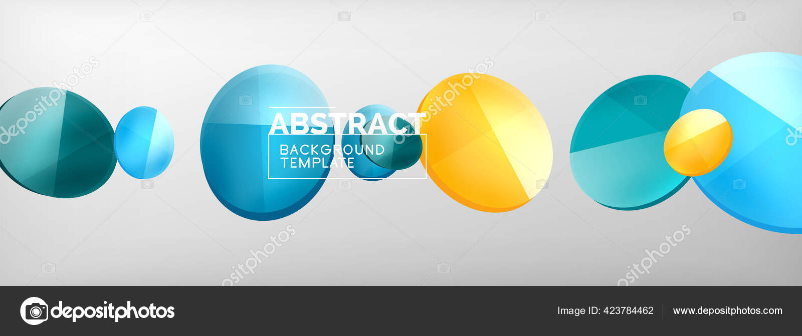 Abstract glossy round shapes vector background. Vector futuristic ...
