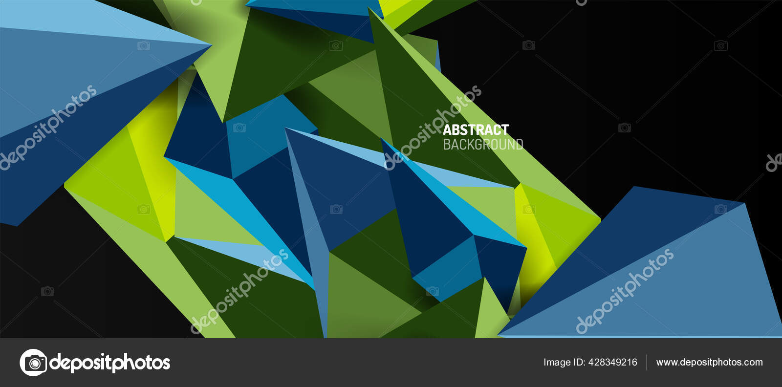 3d low poly abstract shape background vector illustration Stock Vector ...