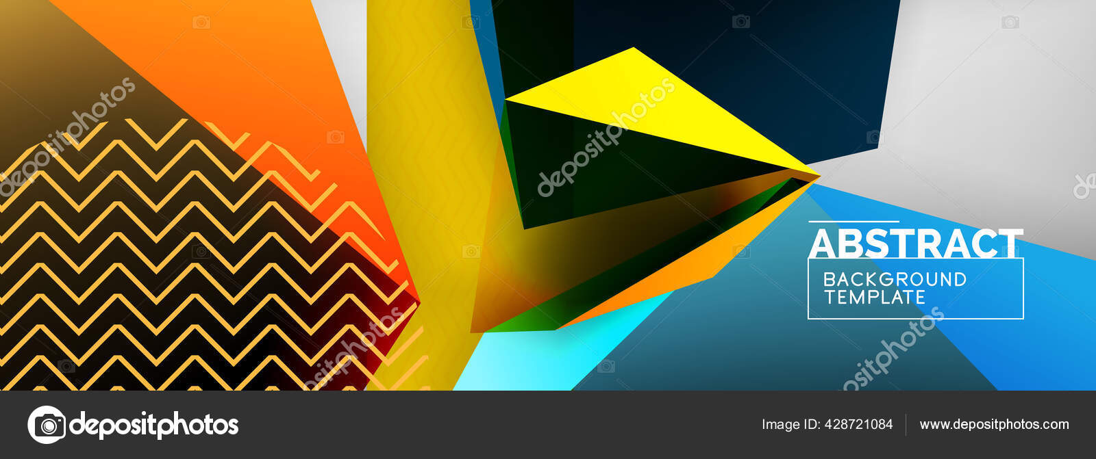 Low poly 3d geometric shapes, minimal abstract background. Vector ...