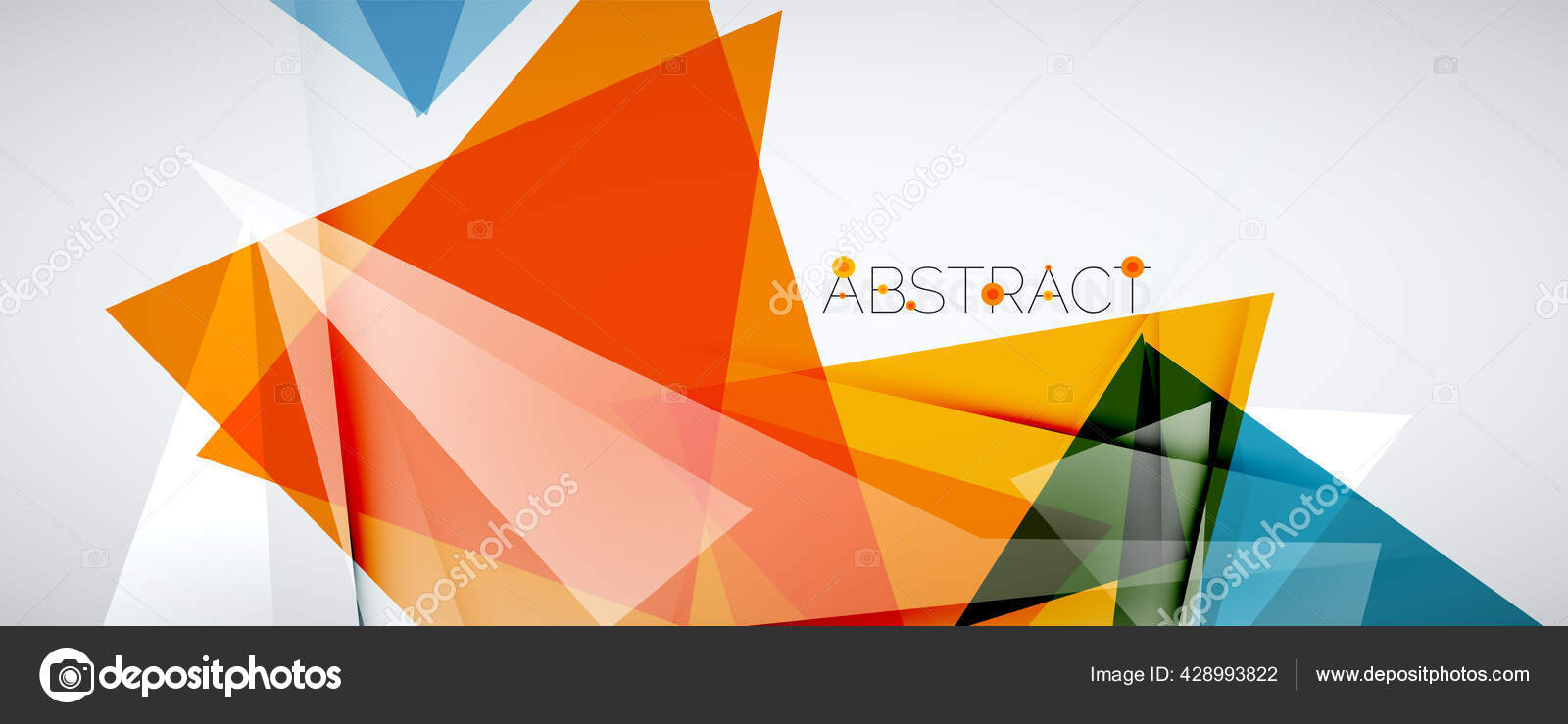 Geometric abstract background. Color triangle shapes. Vector ...