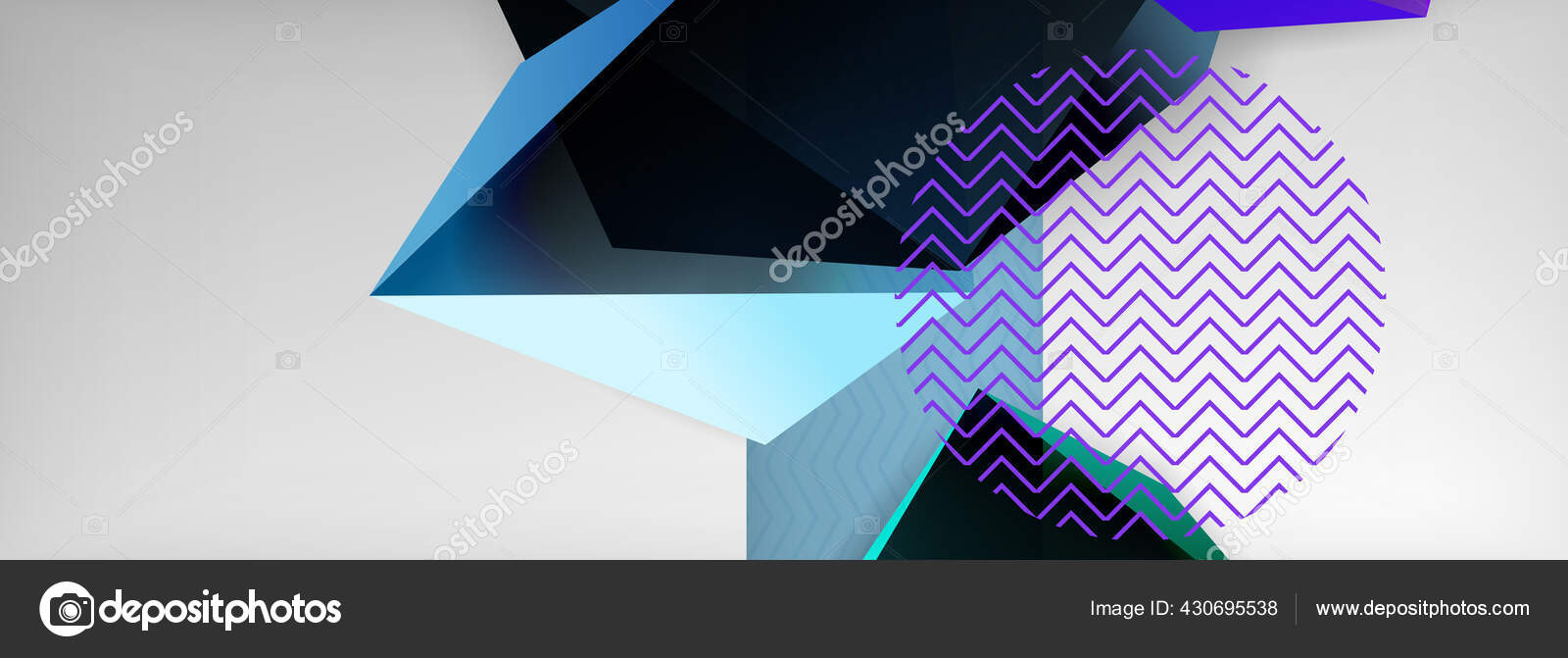 Low poly 3d geometric shapes, minimal abstract background. Vector ...