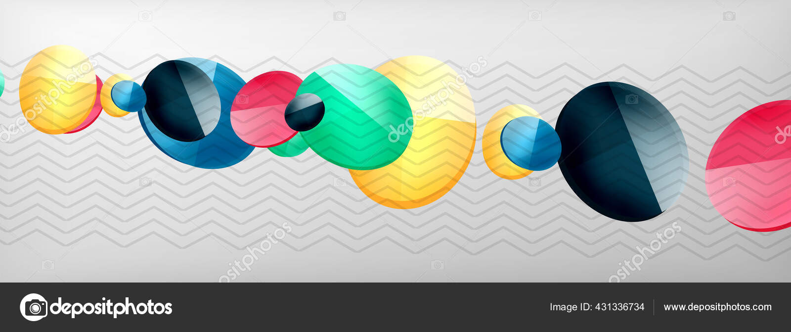 Abstract glossy round shapes vector background. Vector futuristic ...