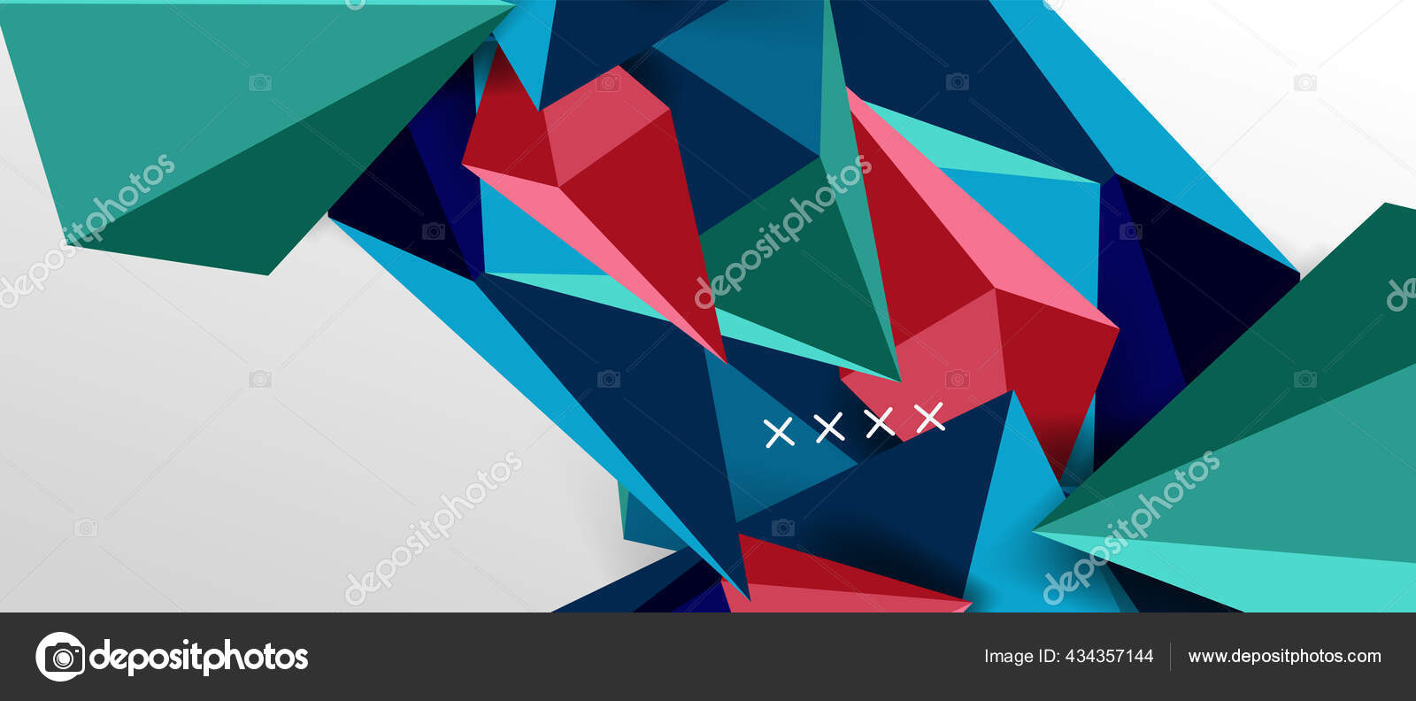 3d low poly abstract shape background vector illustration Stock Vector ...