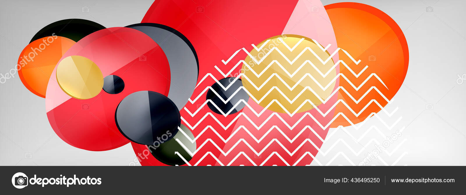 Abstract glossy round shapes vector background. Vector futuristic ...