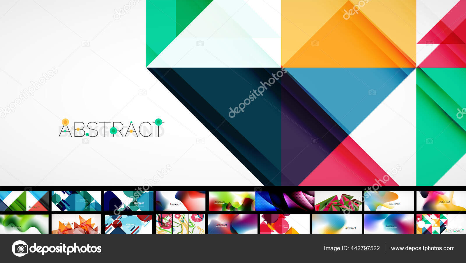 Various simple minimal backgrounds collection. Trendy abstract layout ...
