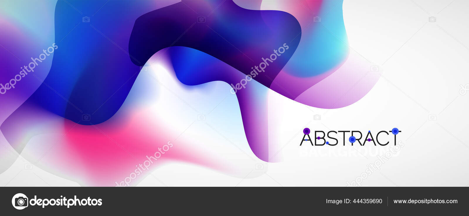 Fluid color gradient abstract background, trendy colorful wallpaper. Vector illustration for ...